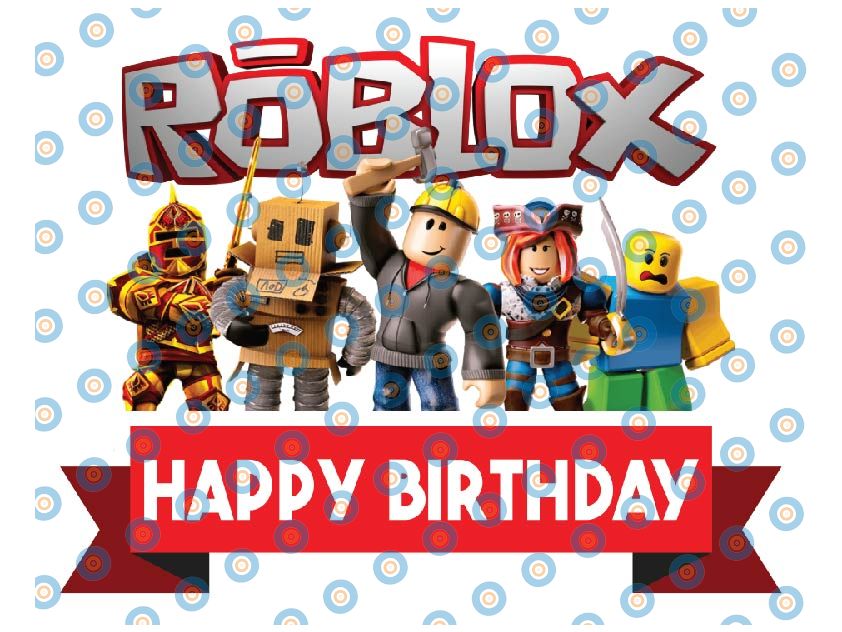 Personalised Roblox Birthday Png, Custom Birthday Roblox Png | Inspire ...