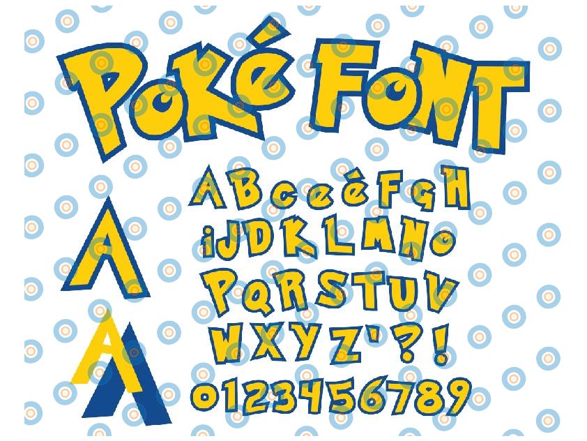 Pokemon Font Svg Layered Cricut , Pokemon Font Svg, Pokemon | Inspire ...