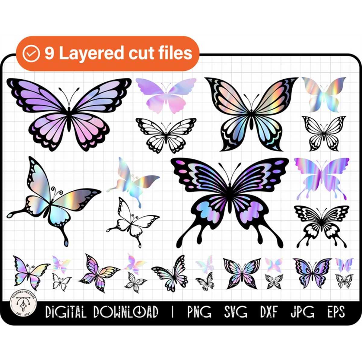 Layered Butterfly svg Bundle, Butterfly svg, butterflies svg | Inspire Uplift