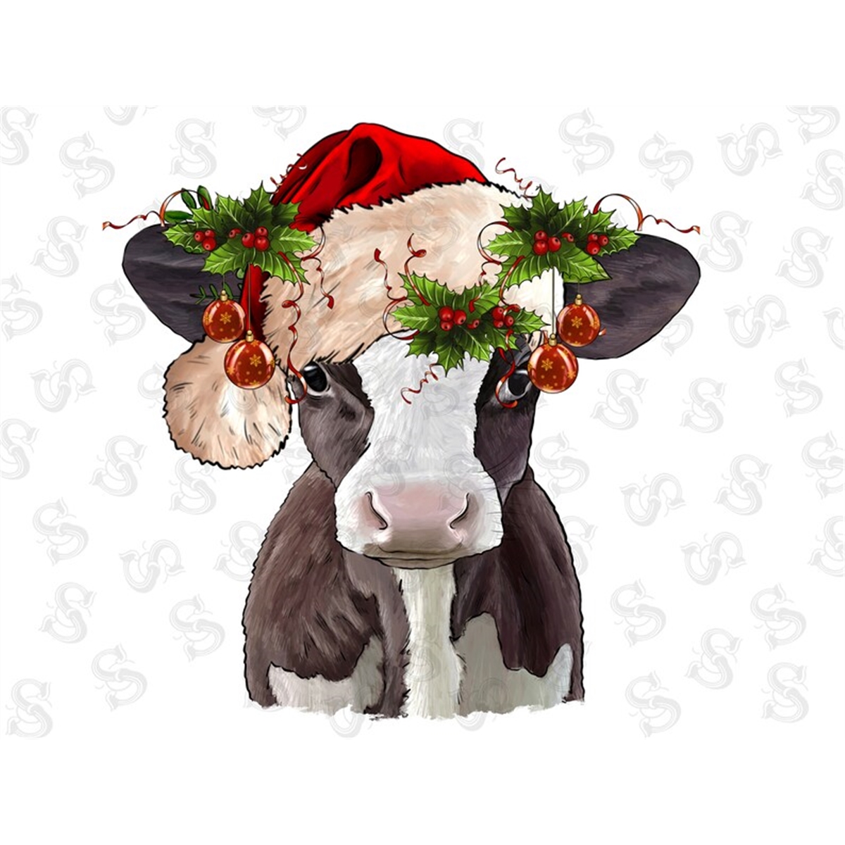 Baby Calf Santa Png Sublimation,Christmas Png,Baby Calf Png, | Inspire ...