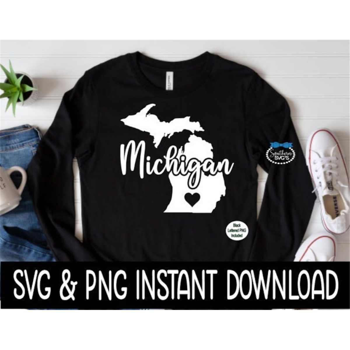 Michigan State SVG, Michigan PNG, Instant Download, Cricut C - Inspire ...