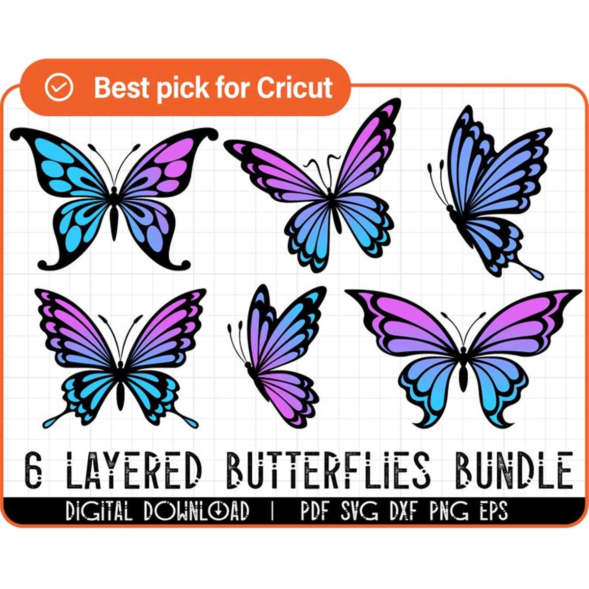 Butterfly SVG Bundle, Butterfly outline svg, Butterfly SVG L | Inspire Uplift