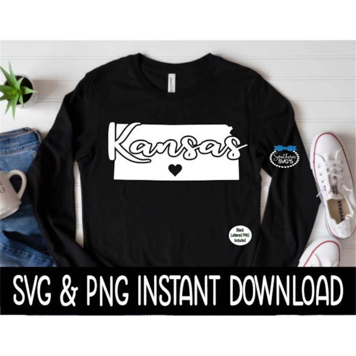 Kansas State SVG, Kansas PNG, Instant Download, Cricut Cut F - Inspire ...