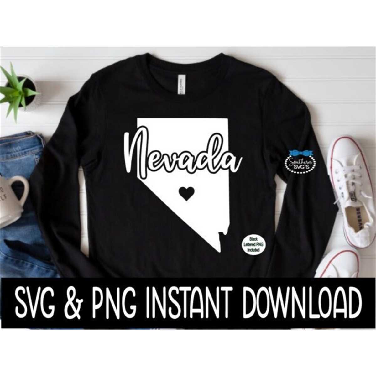 Nevada State SVG, Nevada PNG, Instant Download, Cricut Cut F - Inspire ...