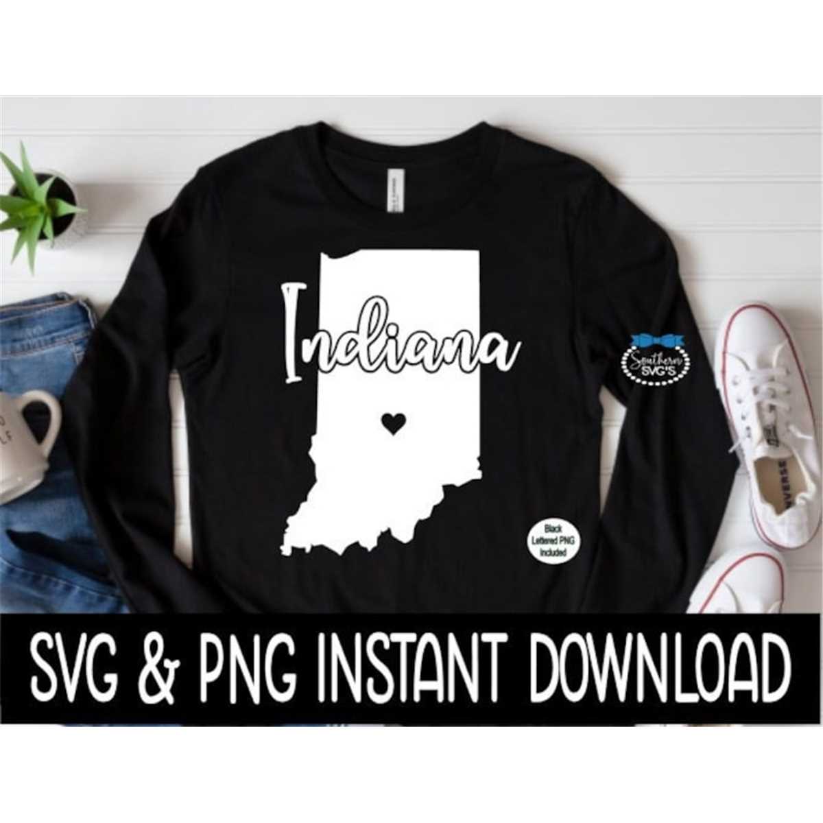 Indiana State SVG, Indiana PNG, Instant Download, Cricut Cut | Inspire ...