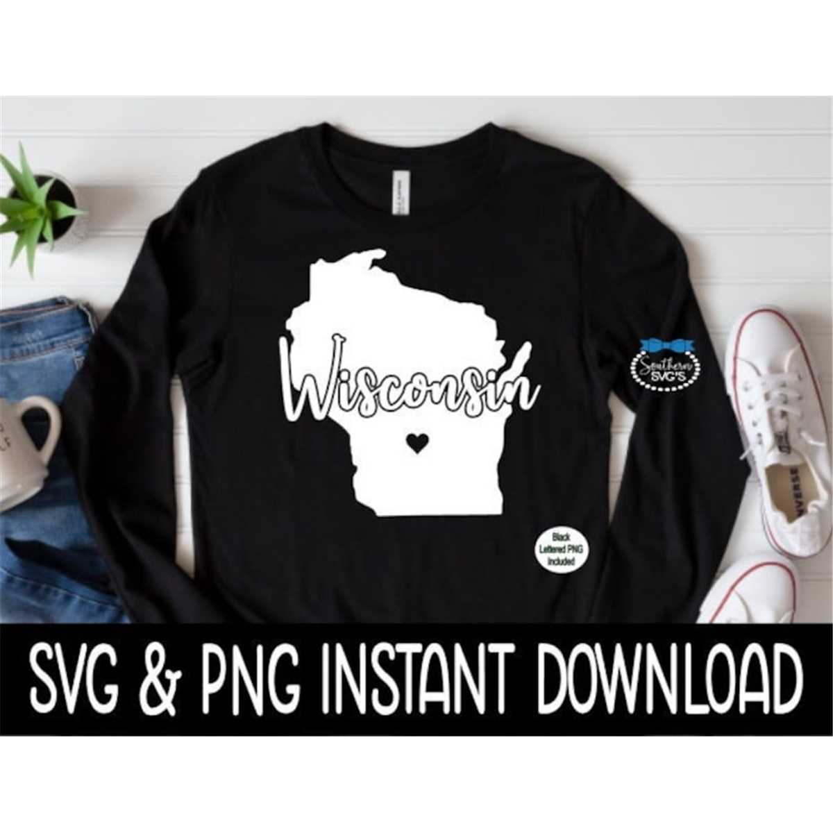 Wisconsin State SVG, Wisconsin PNG, Instant Download, Cricut | Inspire ...