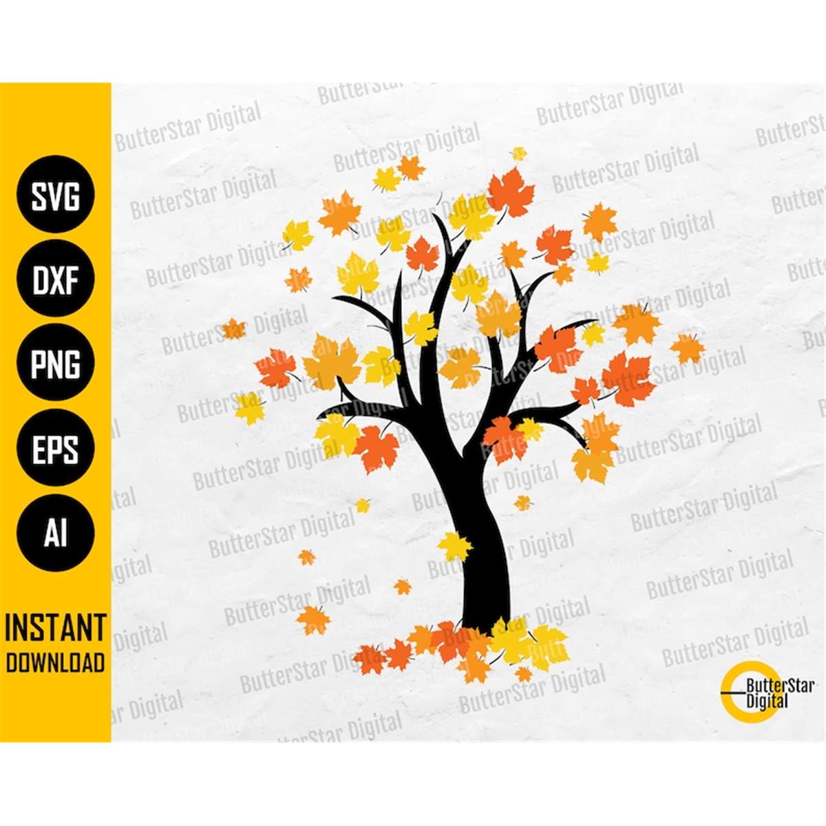 Autumn Tree SVG | Fall Leaves SVG | Thanksgiving Decor Decor - Inspire ...