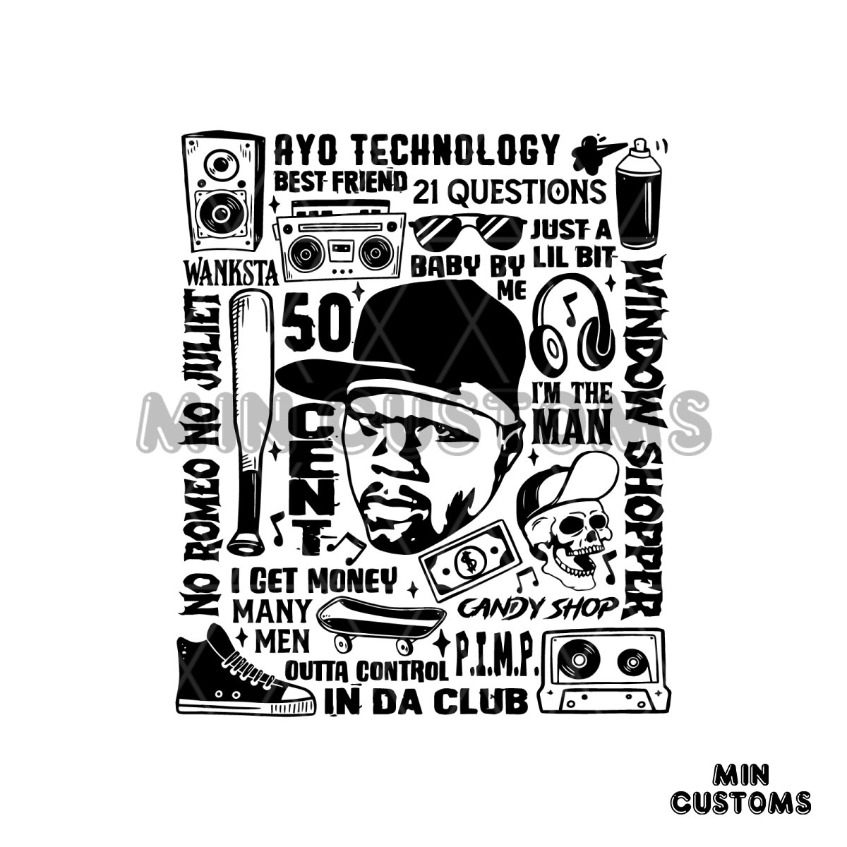 50 Cent Tour 2023 SVG 50 Cent Rapper SVG File For Cricut - Inspire Uplift