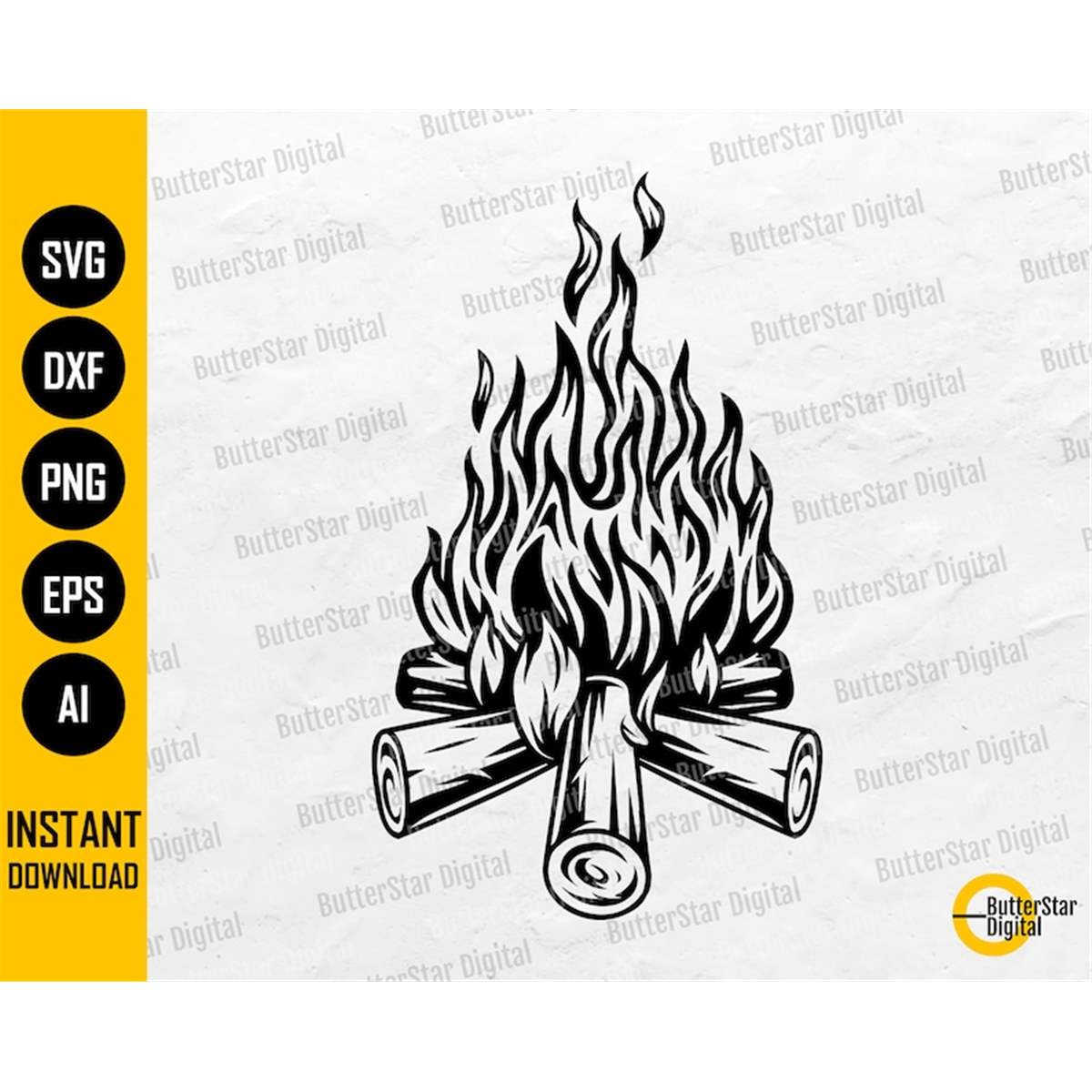 Bonfire SVG | Cold Summer Nights SVG | Beach Camp Fire Natur - Inspire ...