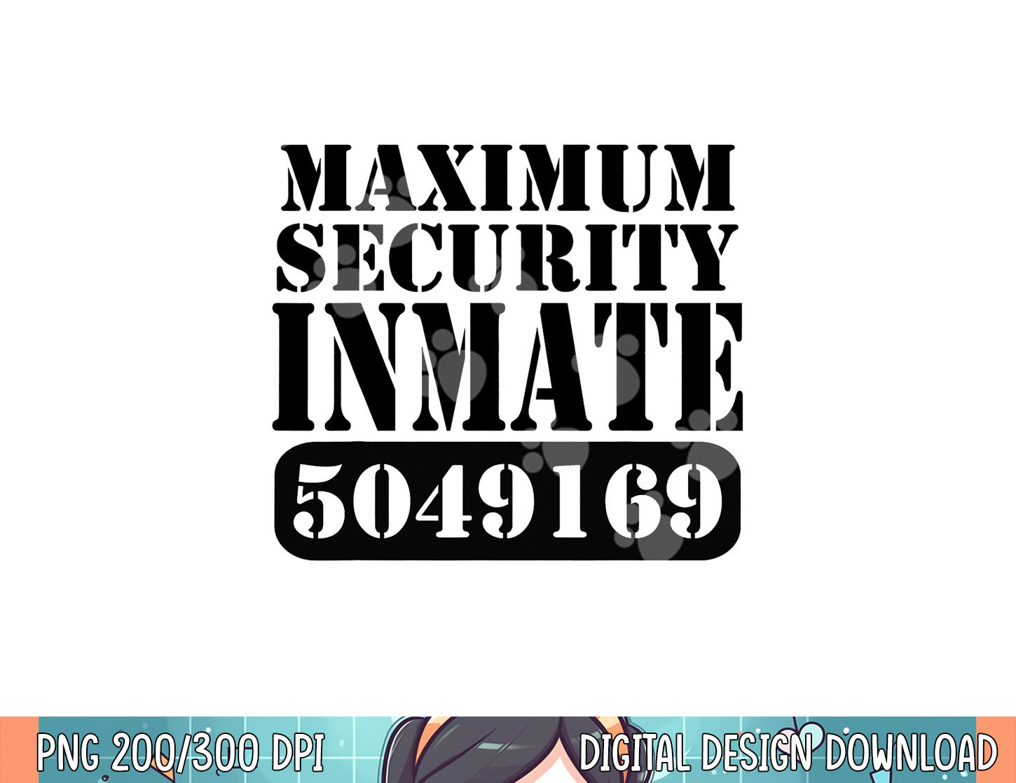 Maximum Security Inmate Halloween Costume Party Fun png, sub | Inspire ...