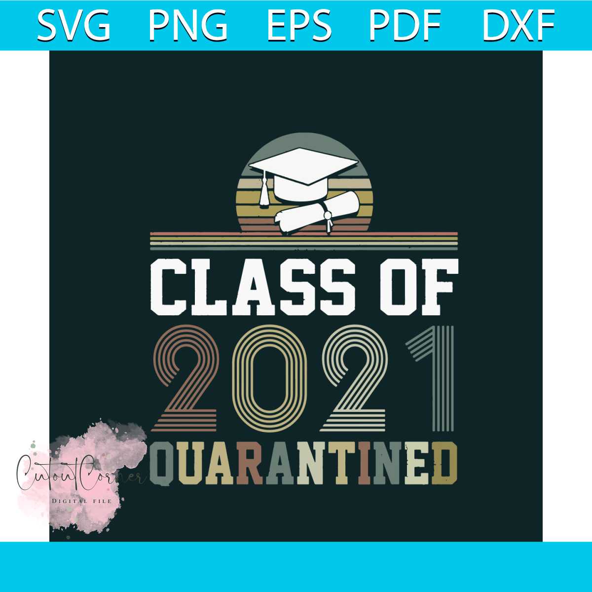 Class Of 2021 Quarantined Svg, Trending Svg, Graduation Svg, | Inspire ...