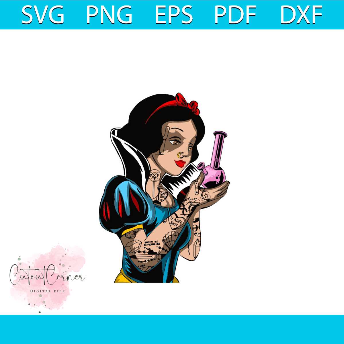 Snow White Smoking Marijuana Svg, Trending Svg, Cannabis Svg | Inspire ...
