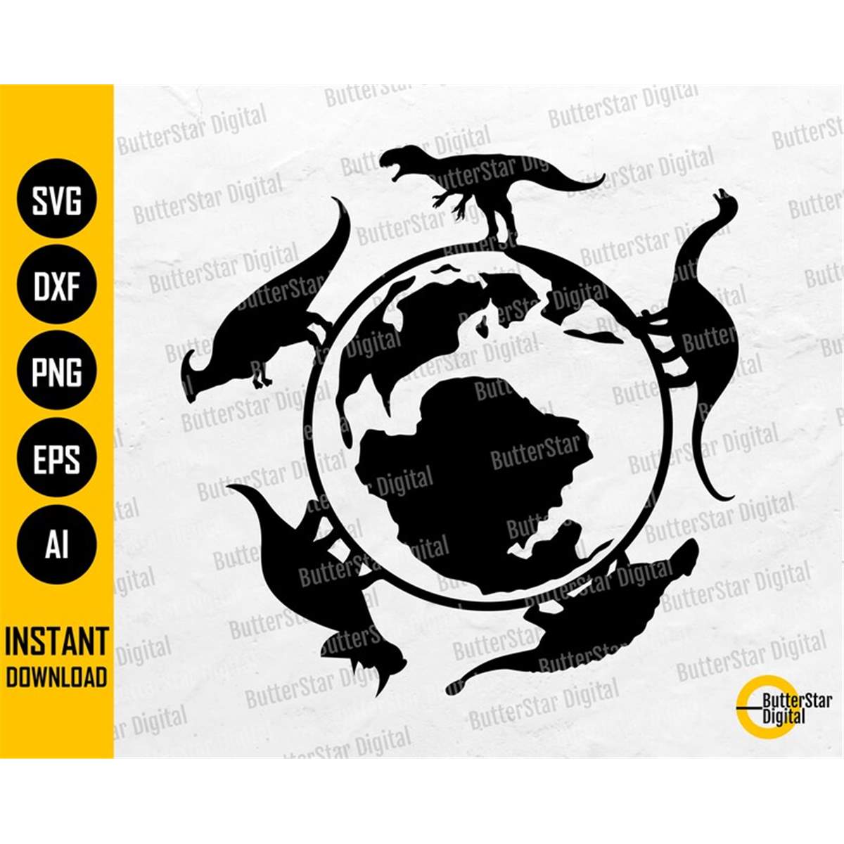 Dinosaur World SVG | Jurassic SVG | Prehistoric Animals Deca | Inspire ...