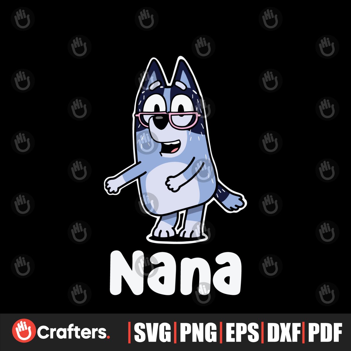 Bluey Chris Heeler Nana SVG Bluey Family SVG Digital File - Inspire Uplift