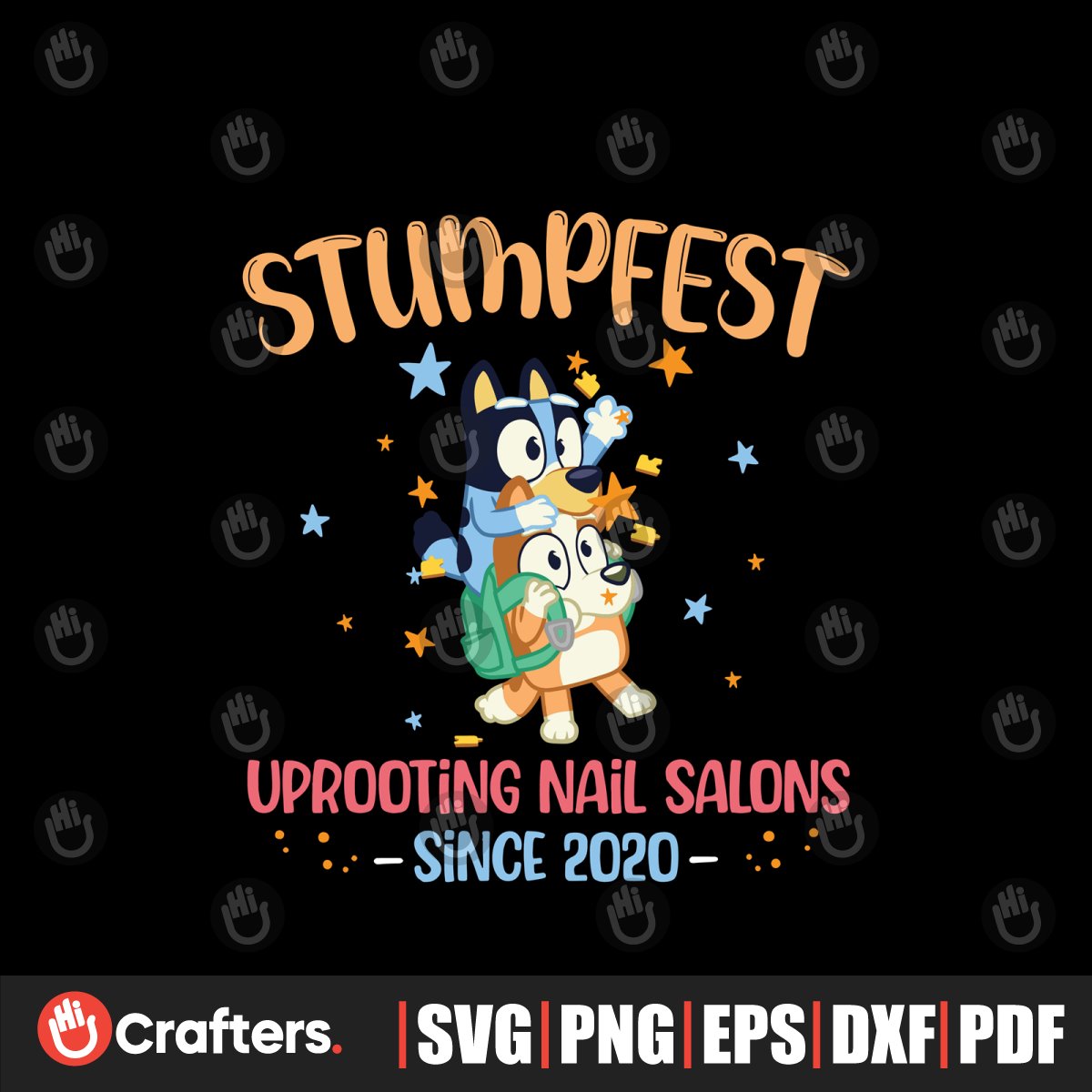 Funny Stumpfest Cartoon SVG Bluey Family SVG Digital File | Inspire Uplift