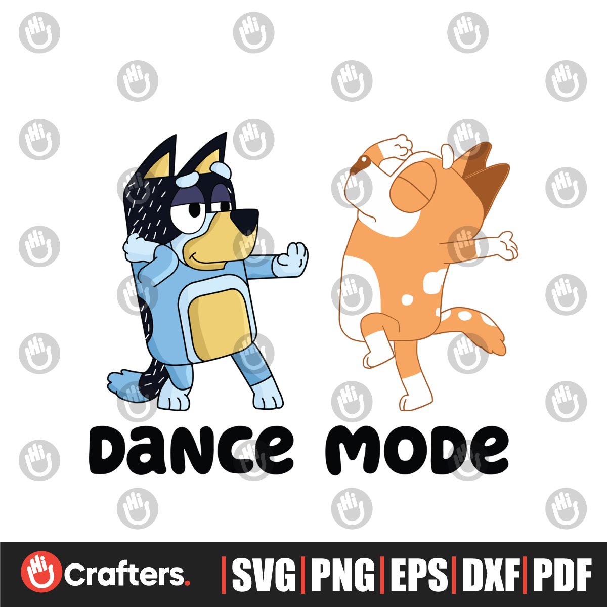 Bluey Dance Mode SVG Bluey Family SVG Graphic Design File - Inspire Uplift