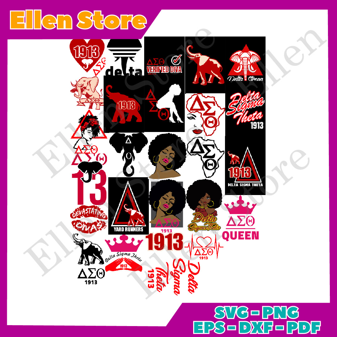 Delta Sigma Theta Sorority Svg Bundle | Inspire Uplift
