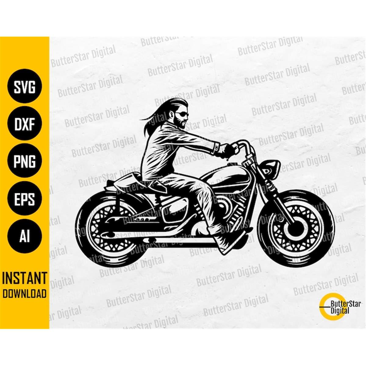 Big Bike Rider SVG | Motorcycle SVG | Biking Garage Road Tri - Inspire ...