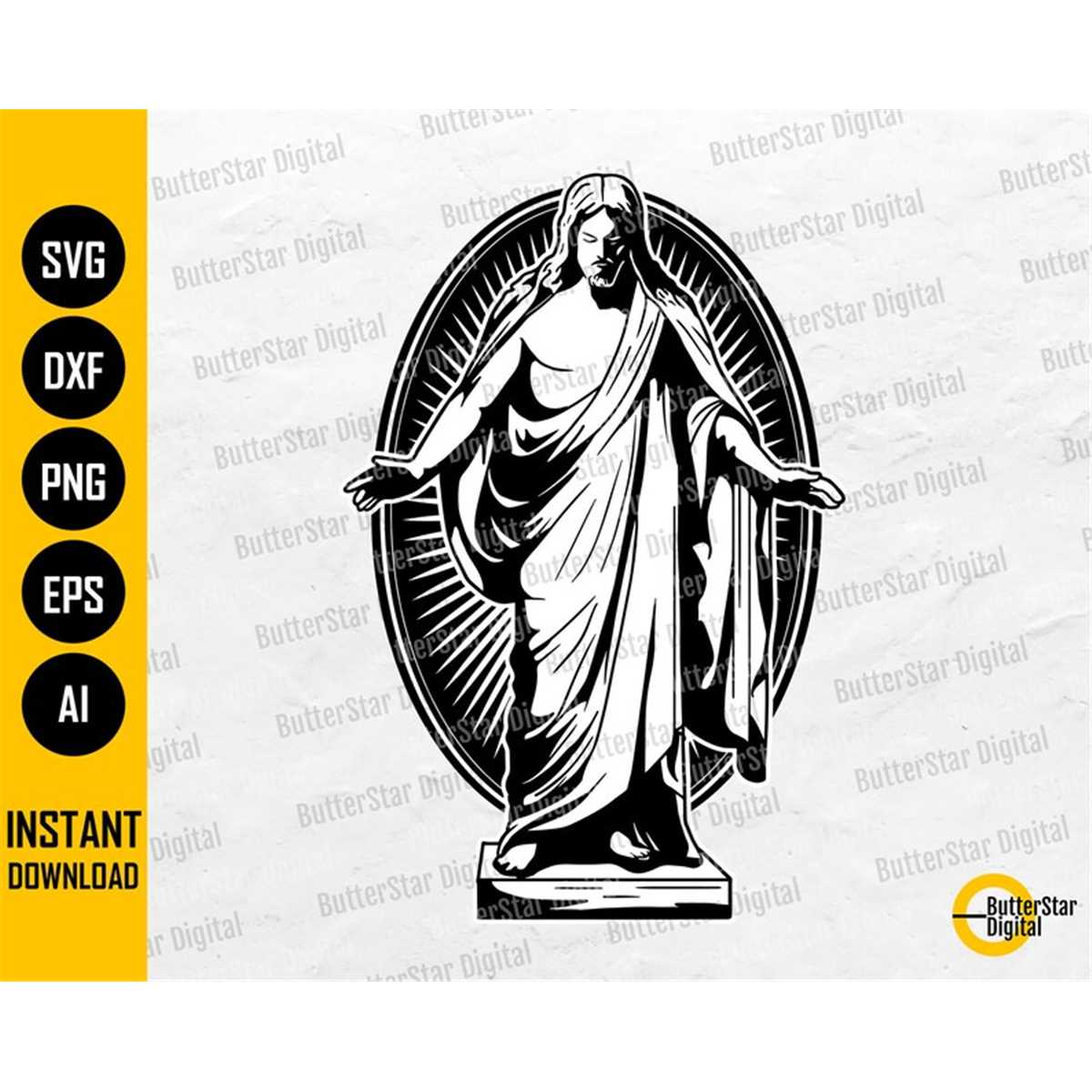 Christus SVG | Jesus Christ SVG | Religious Christian Decal - Inspire ...