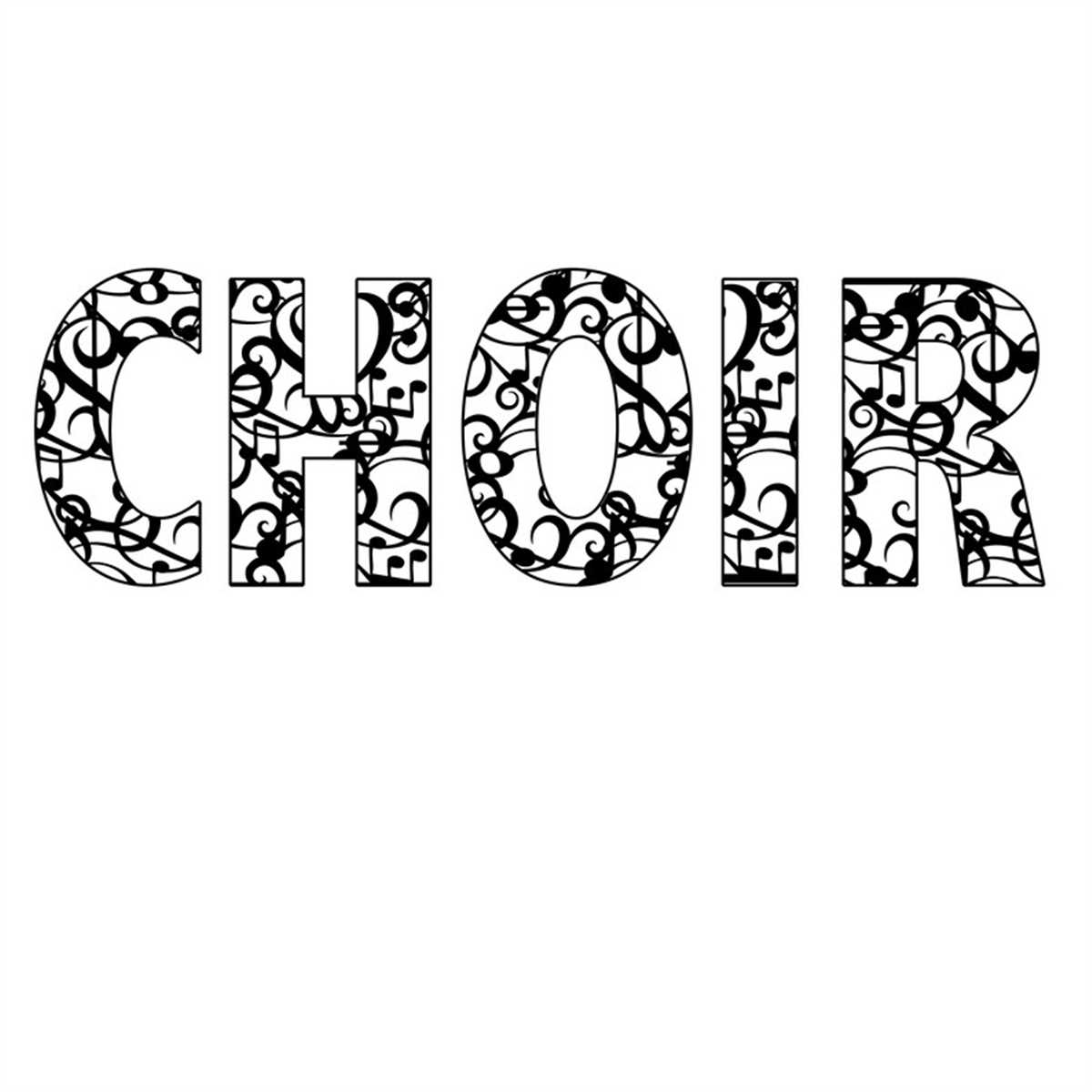 Choir Music Notes SVG/PNG - Inspire Uplift