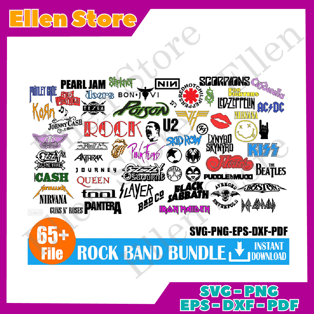 Rock Band Svg Bundle | Inspire Uplift