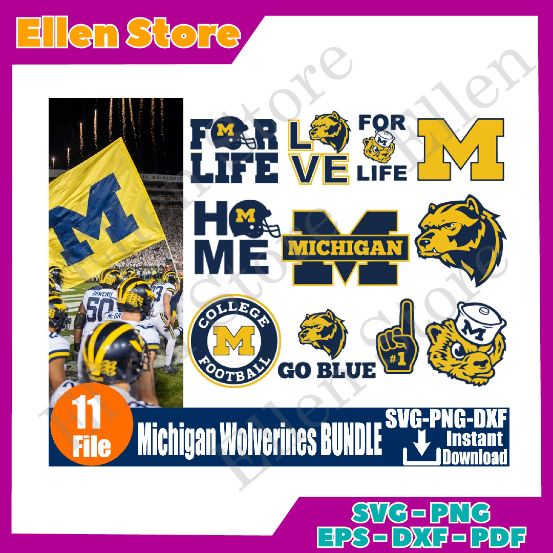 Michigan Wolverines x Svg Bundle | Inspire Uplift