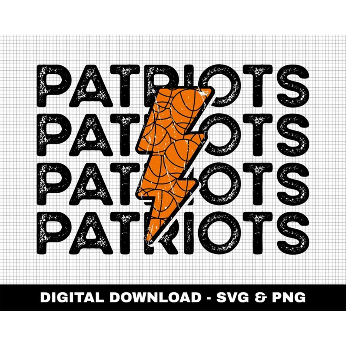 Patriots Svg, Distressed Svg, Basketball Svg, Digital Downlo - Inspire ...