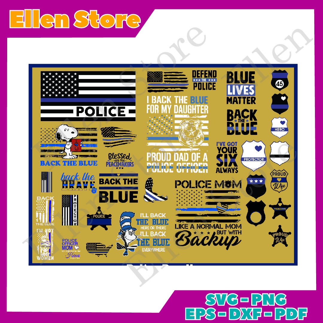Police Svg Bundle | Inspire Uplift