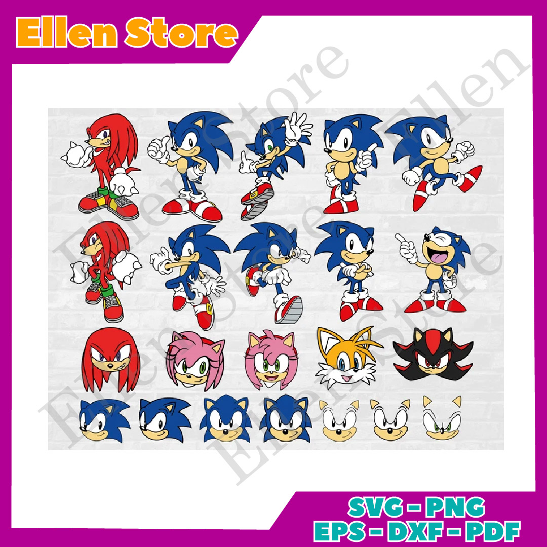 Sonic The Hedgehog Svg Bundle | Inspire Uplift