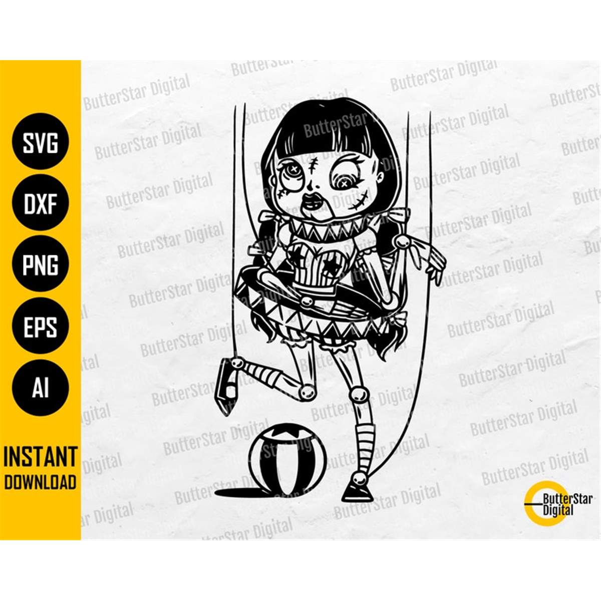 Puppet Doll SVG | Puppeteer SVG | Control SVG | Creepy Shirt - Inspire ...