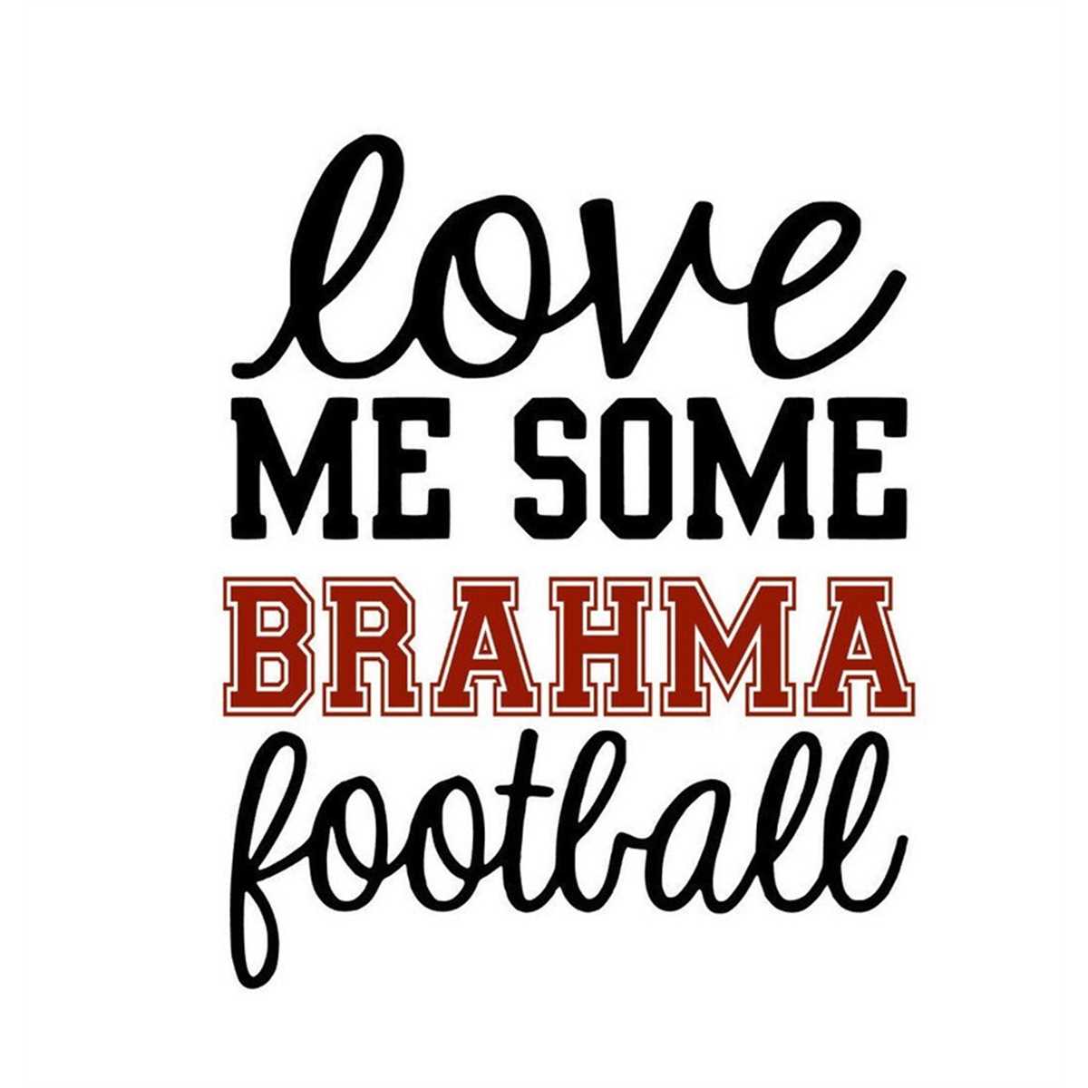 LOVE me some Brahma Football SVG | Inspire Uplift