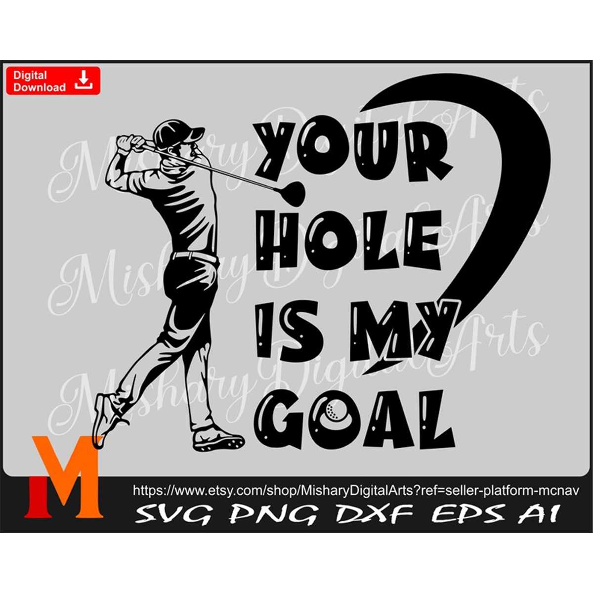 Your Hole is my Goal svg, Golfer svg, Golf svg, Cameo, Cricu | Inspire ...