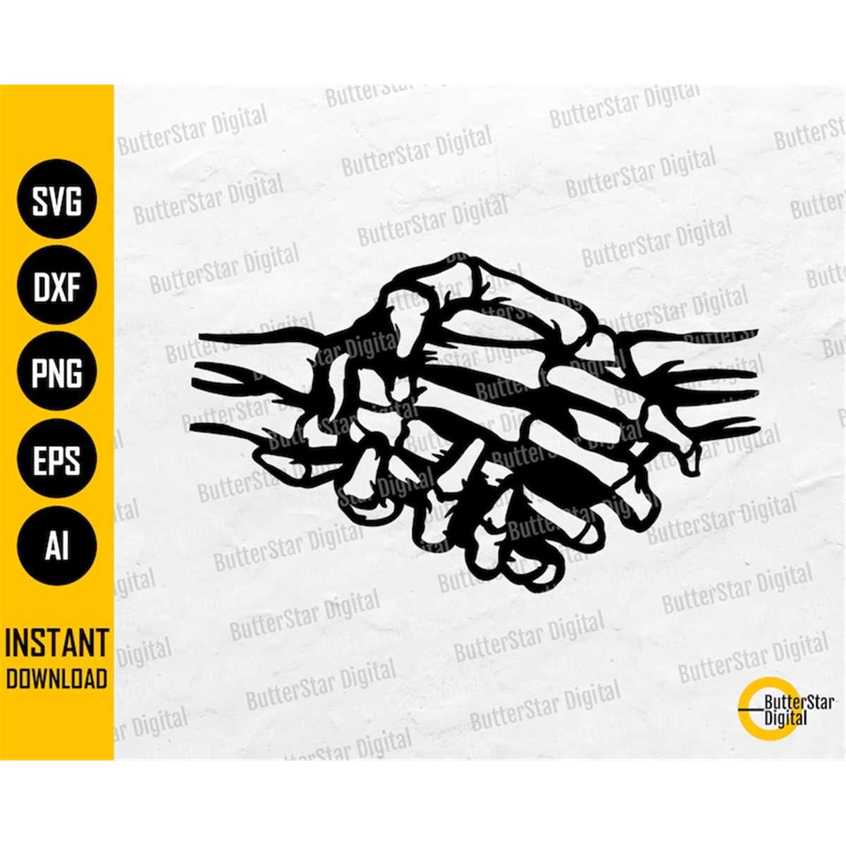 Skeleton Handshake SVG | Shake Hands SVG | Gothic T-Shirt De - Inspire ...
