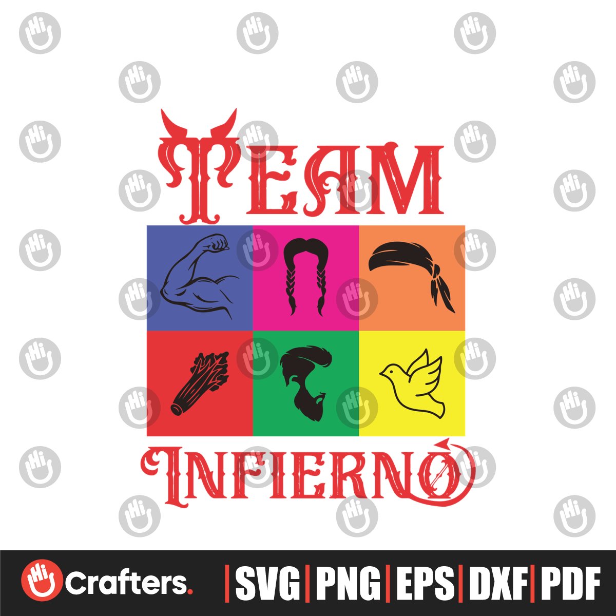 Team Infierno SVG La Casa De Los Famosos SVG Digital Cricut - Inspire ...
