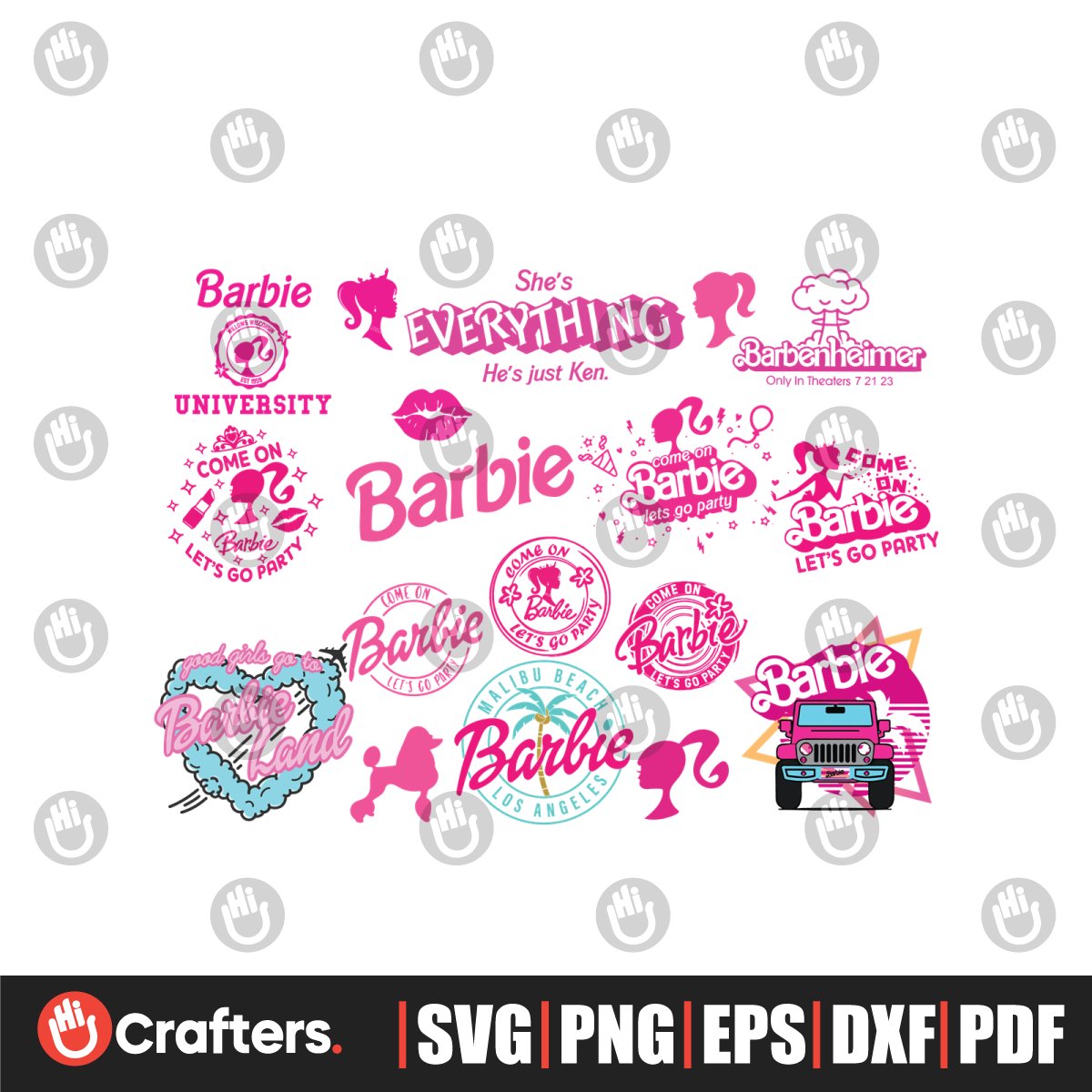 Barbie Movie Svg Bundle Barbenheimer Come On Barbie SVG File - Inspire ...