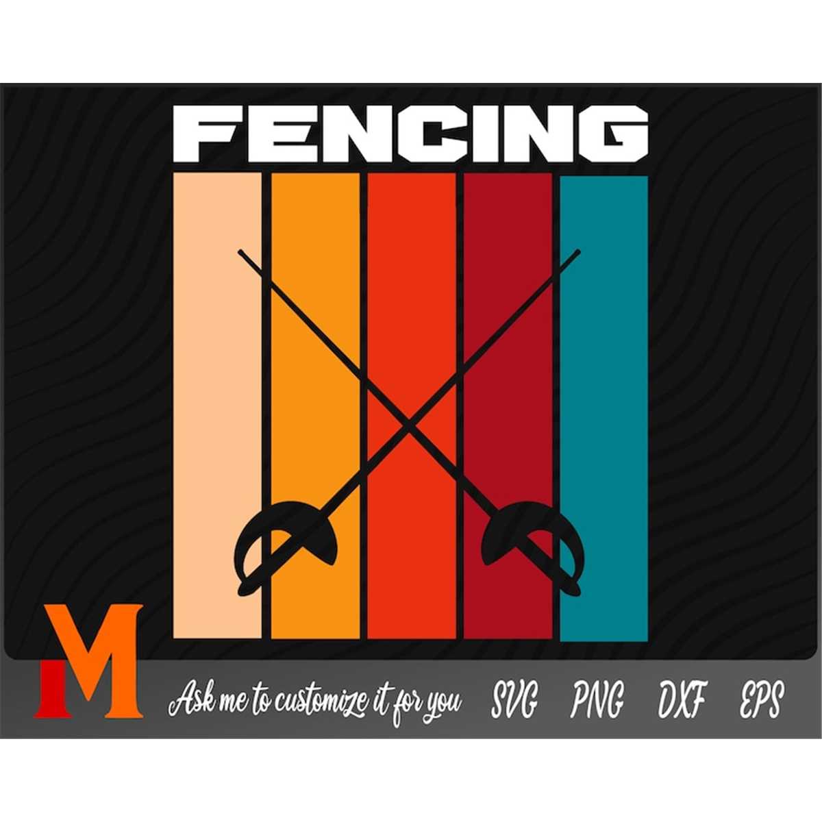 Cool Fencing Retro Svg, Fencing guy svg, Fencing Sword Svg - - Inspire ...