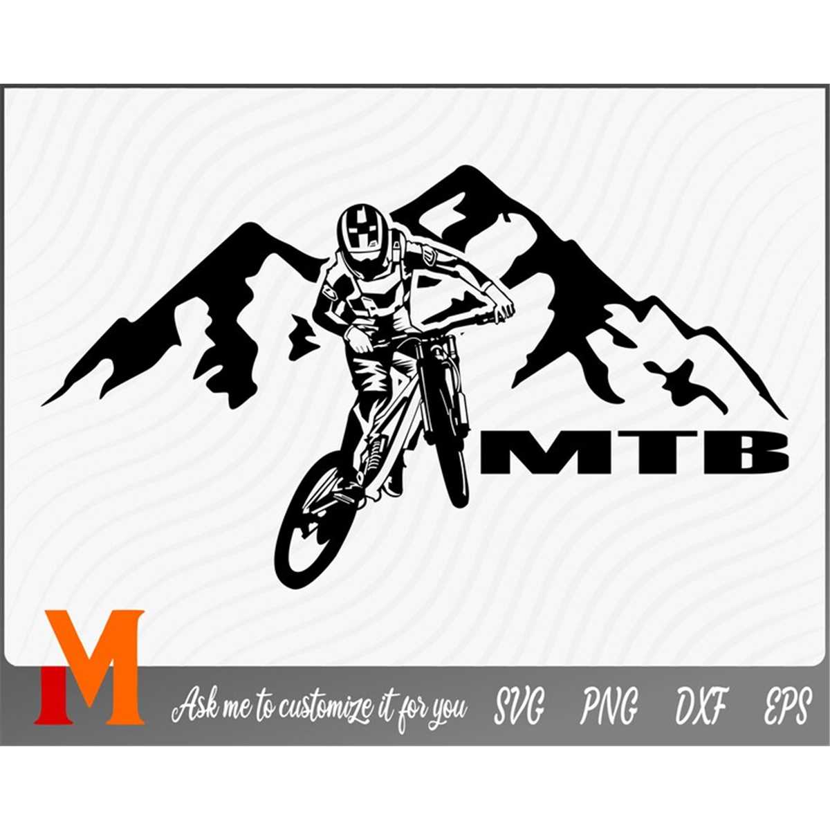 Cool MTB Mountain Trail bicycle SVG, - bicycle cut file, mou | Inspire ...