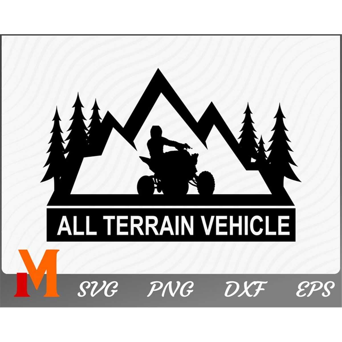 All Terrain Mountain ATV SVG, Mud riding, quad ride svg, 4 w - Inspire ...