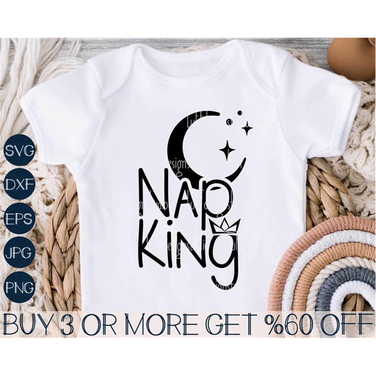 Funny Baby SVG, Nap King SVG, Baby Boy SVG, Newborn Svg, Sar - Inspire Uplift