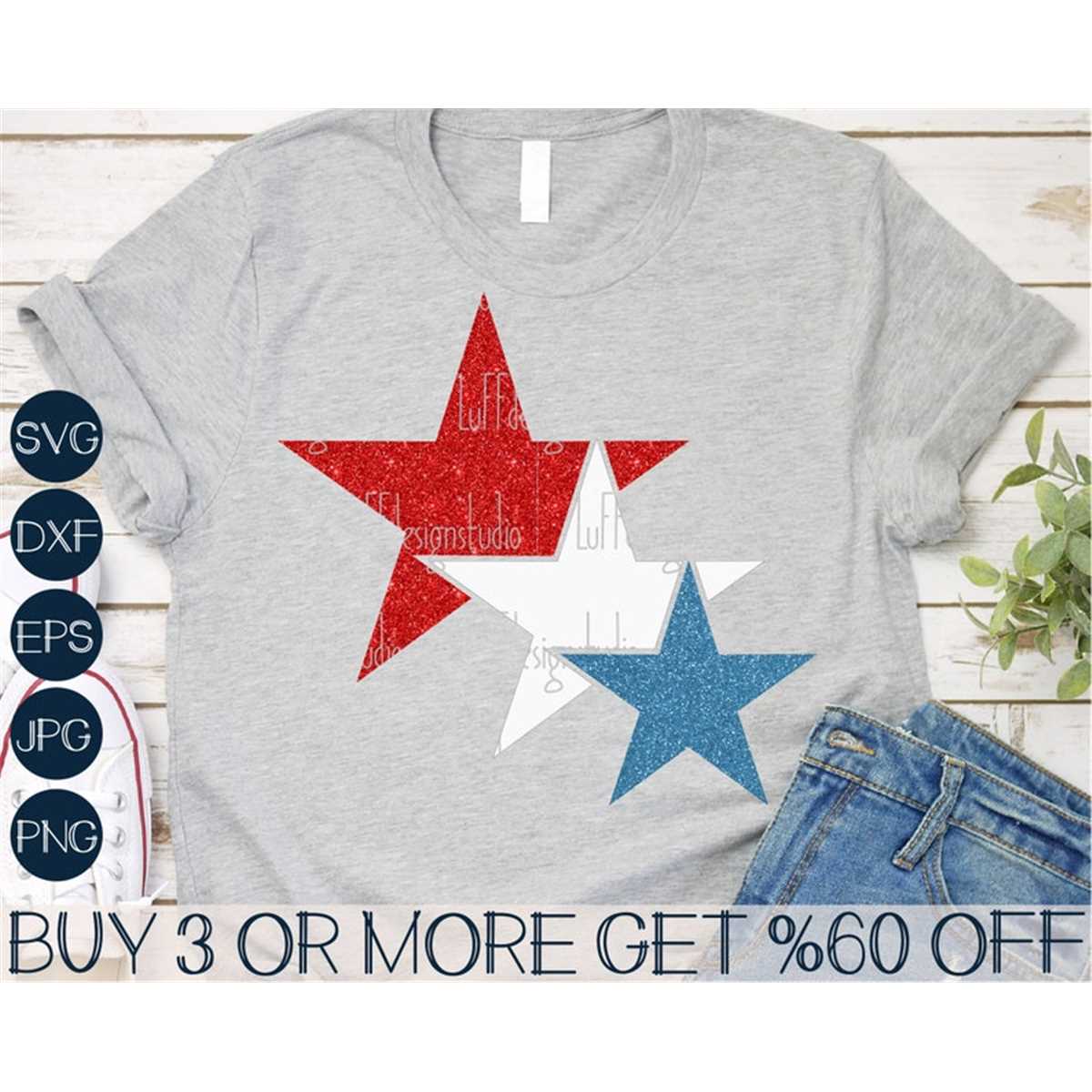 American Flag Stars SVG, 4th of July SVG, Patriotic SVG, Red - Inspire ...