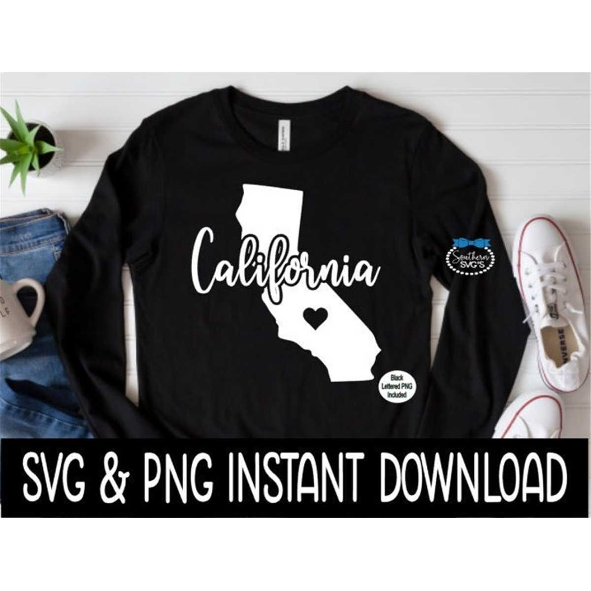 California State SVG, California PNG, Instant Download, Cric | Inspire ...