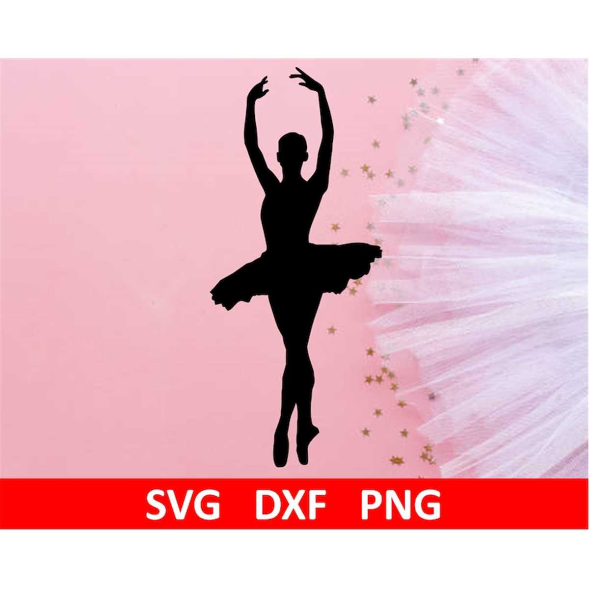 Ballet Dancer Dancing Ballerina Tutu .svg .dxf .png Digital - Inspire ...