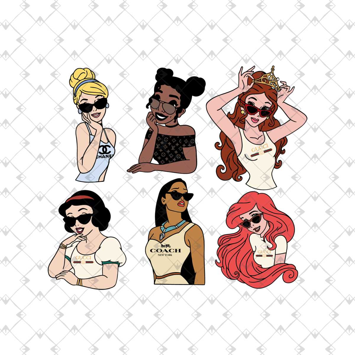 Disney Princess Svg Bundle, Trending Svg, Tiana Svg, Belle S | Inspire ...