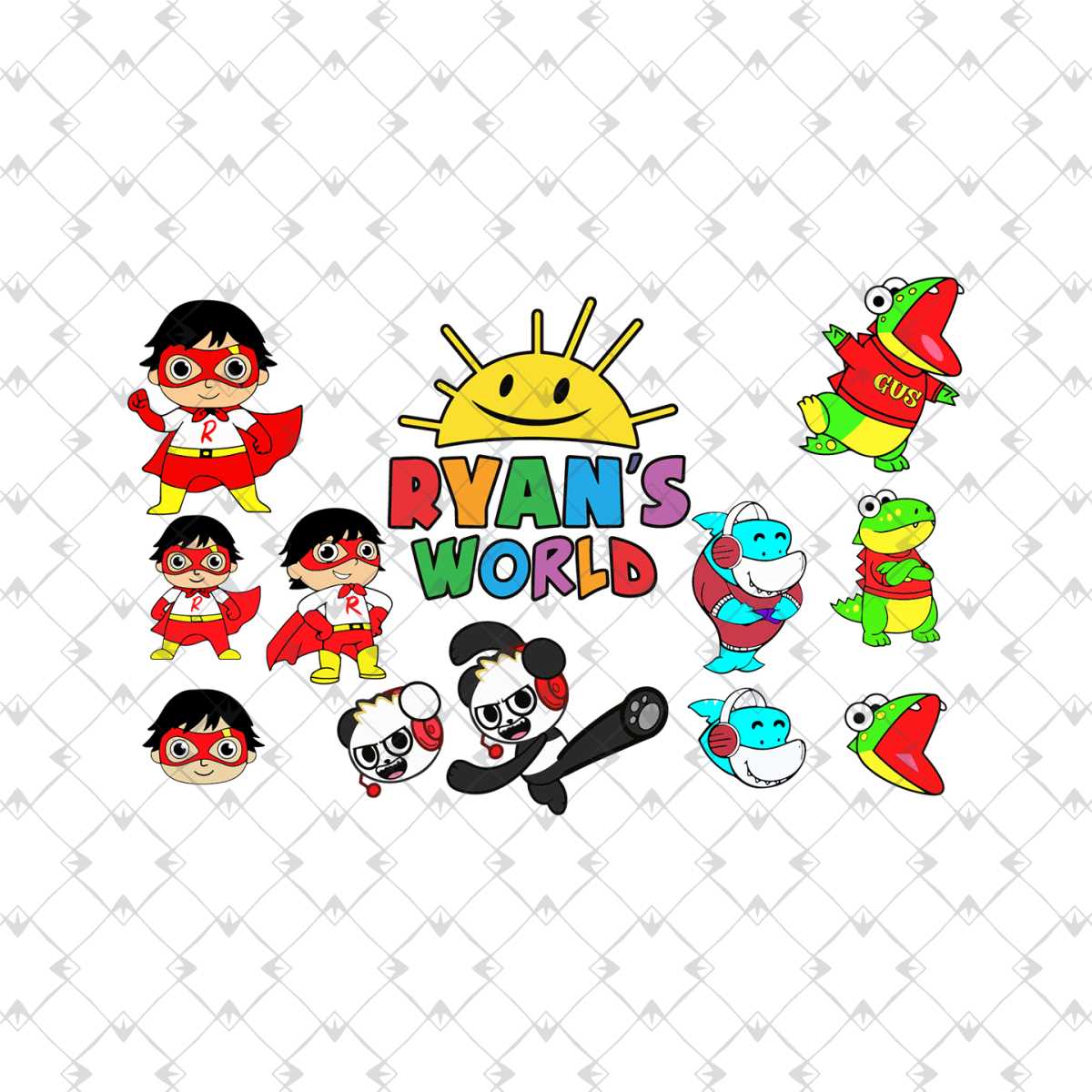 Ryan's world bundle svg, Ryan's world svg, Ryan's world cart | Inspire ...