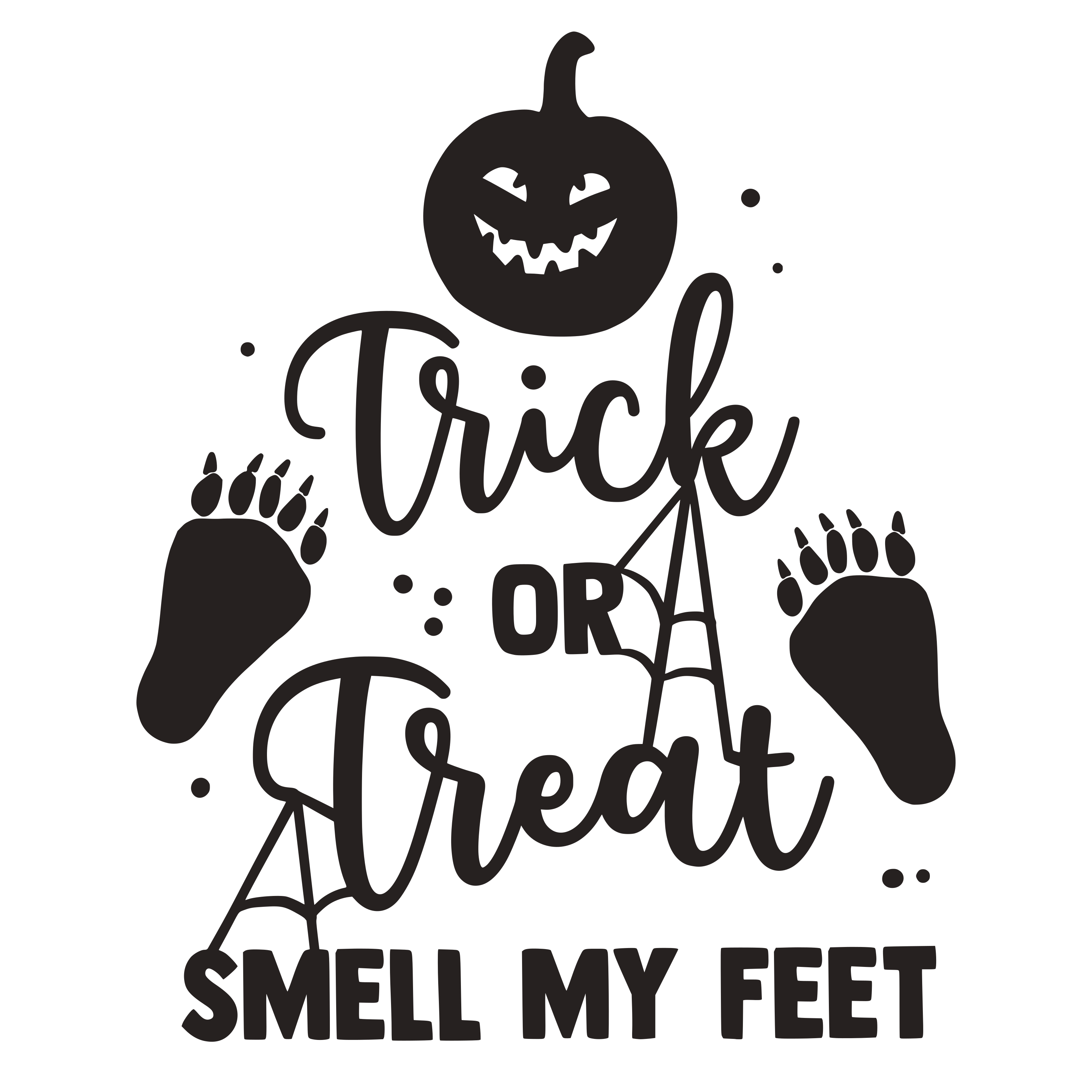 Trick or treat smell my feet SVG, Hocus Pocus SVG, Halloween | Inspire ...