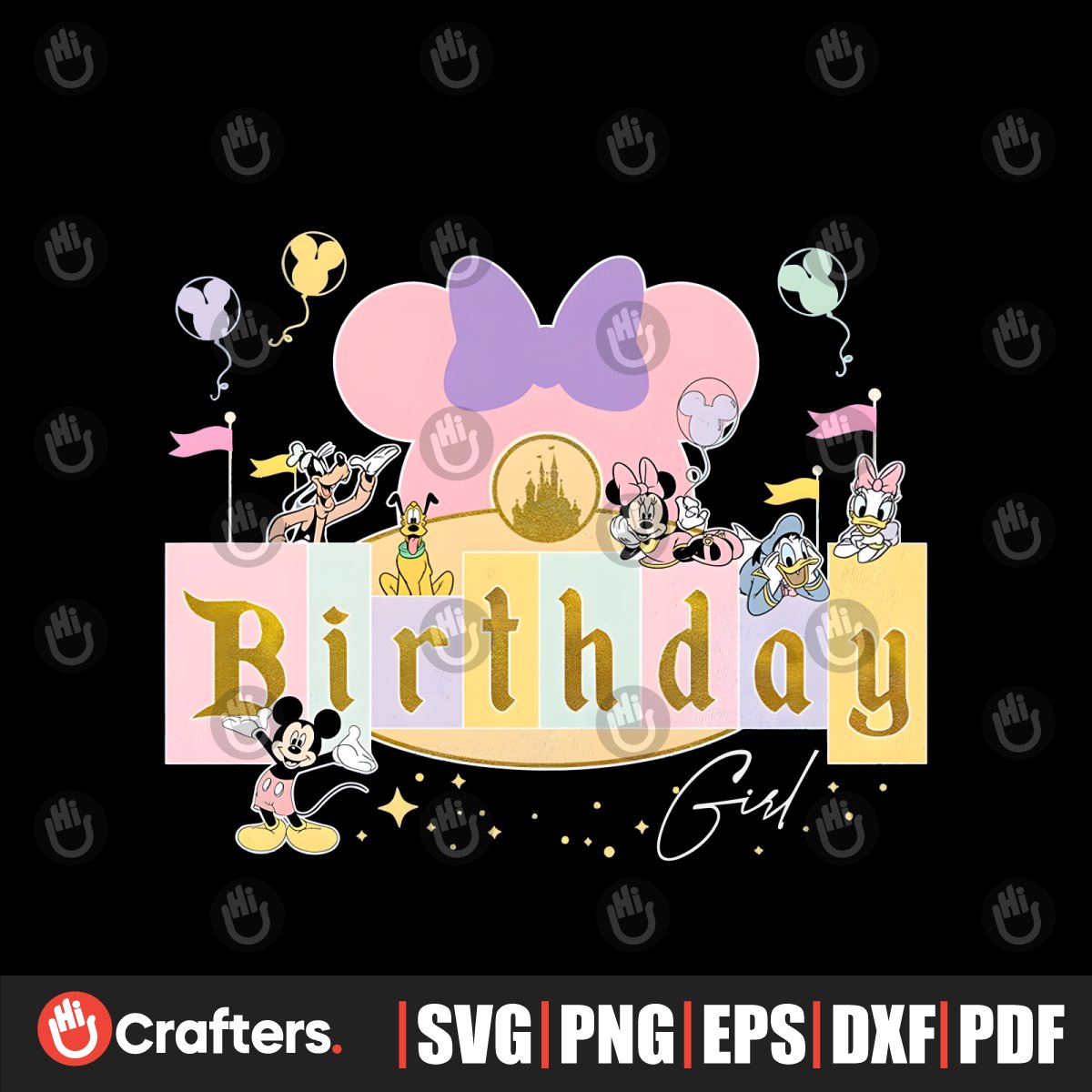 Disney Birthday Girl SVG Disneyland Birthday PNG Download - Inspire Uplift