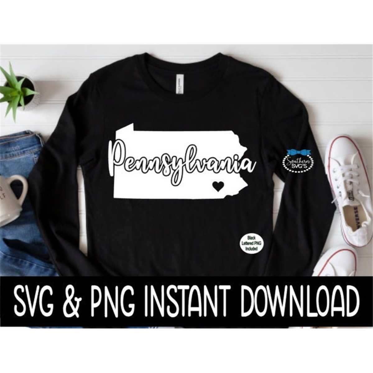 Pennsylvania SVG, Pennsylvania PNG, Instant Download, Cricut | Inspire ...