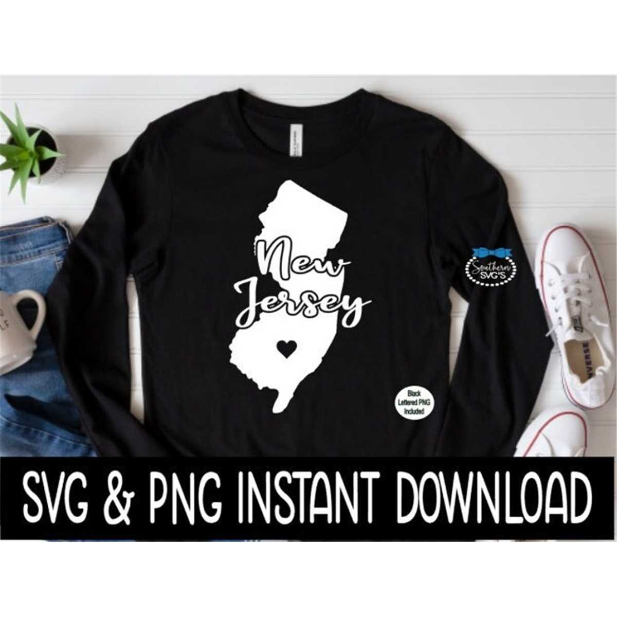 New Jersey SVG, New Jersey PNG, Instant Download, Cricut Cut | Inspire ...