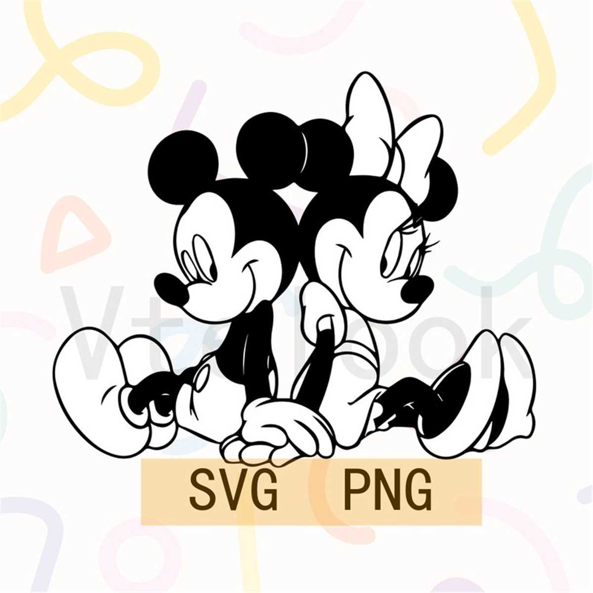 Mouse Couple SVG, Mouse Sketch, Girl Mouse Sketch, Mouse fil - Inspire ...