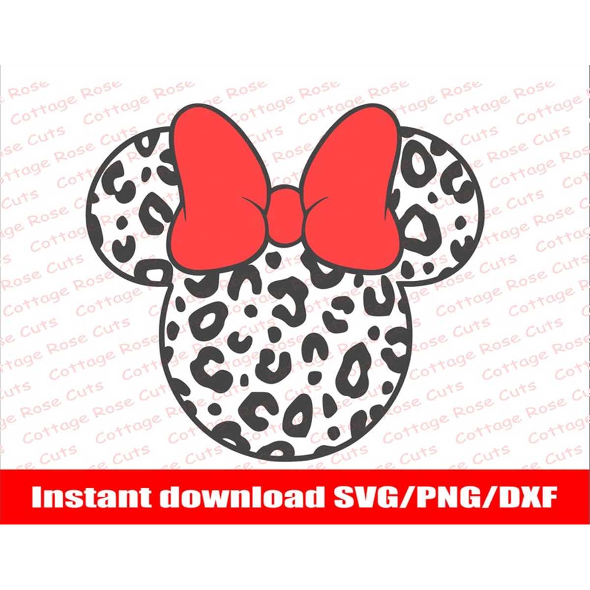 Leopard Minnie Mouse head SVG, Minnie Mouse SVG, Minnie Head - Inspire ...